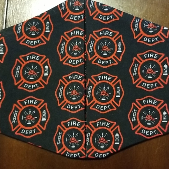 Hand Crafted | Accessories | Extra Fire Department Cotton Facemask Face ...